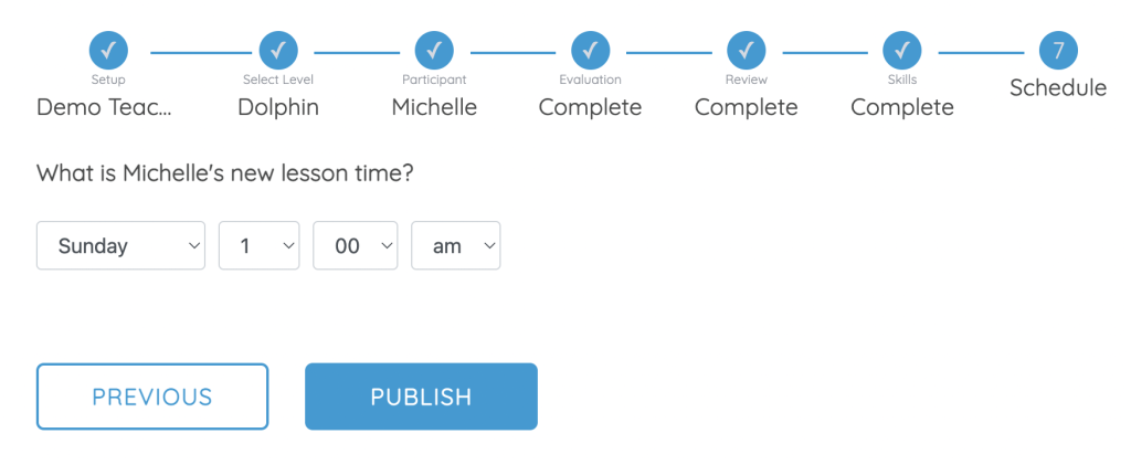 How do I publish report cards? – Swimgen
