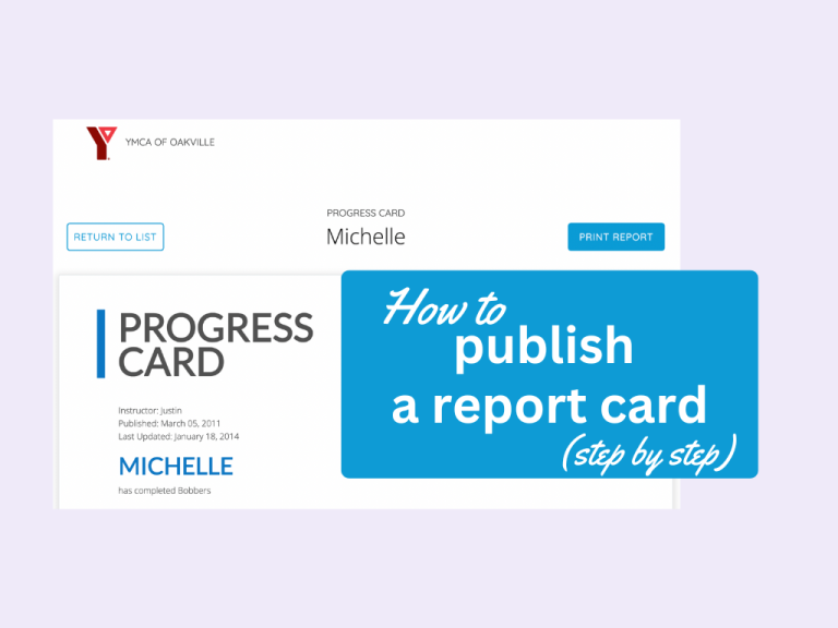 How do I publish report cards? – Swimgen